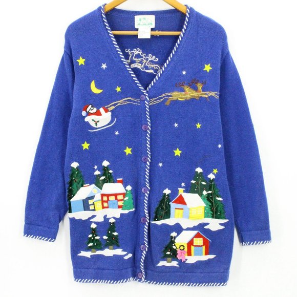 The Quacker Factory | Sweaters | The Quacker Factory Christmas Cardigan ...